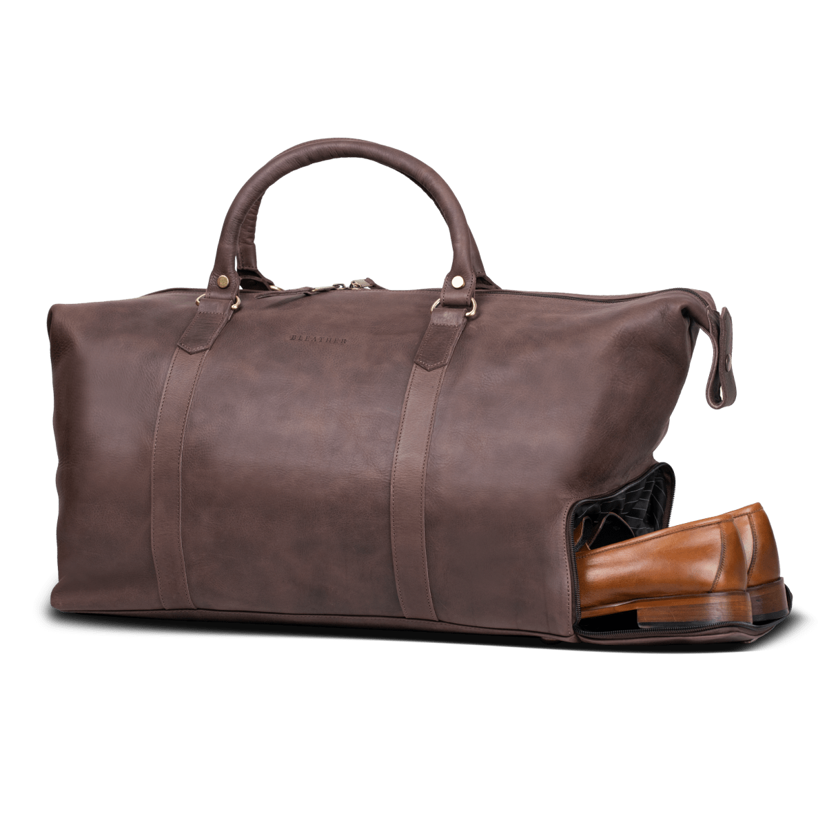 Imperial Essence: Sac de Voyage - Cuir Marron - Bleather UK – bleather.ma