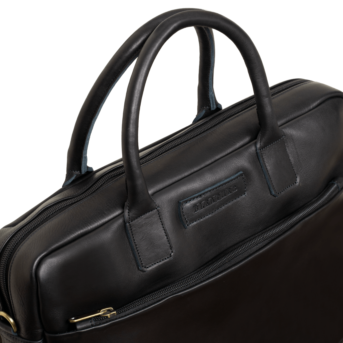 Prestige: Cartable Ordinateur - Cuir Noir - Bleather UK – bleather.ma